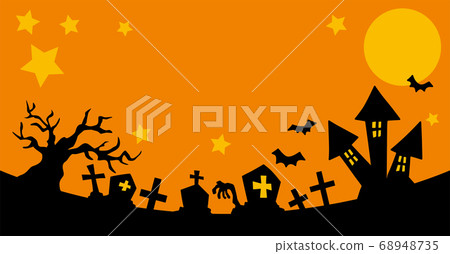 Halloween image night background 1200x628 size... - Stock Illustration ...