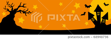 Halloween image night background 320x100 size... - Stock Illustration ...