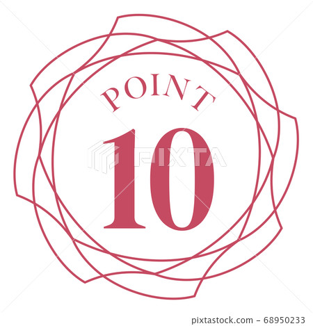 Point 10 mark - Stock Illustration [68950233] - PIXTA