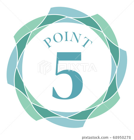 Point 5 mark - Stock Illustration [68950278] - PIXTA