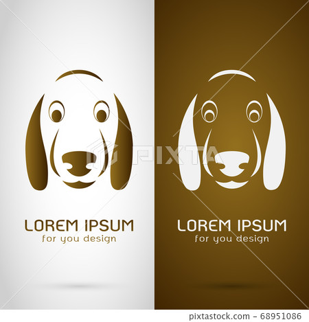Vector image of an dog face design. Animals. - Stock Illustration ...