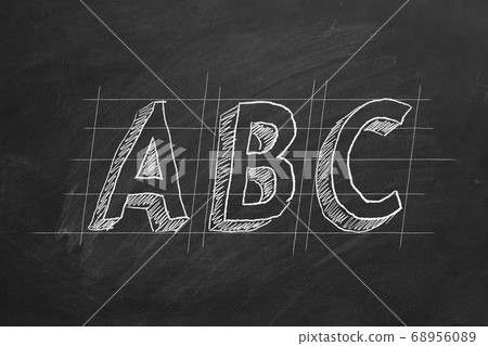 ABC-the first letters of the English alphabet on - Stock Illustration ...