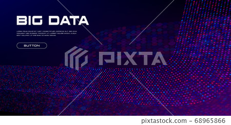 Big Data curved stream. Vivid big data... - Stock Illustration [68965866] - PIXTA