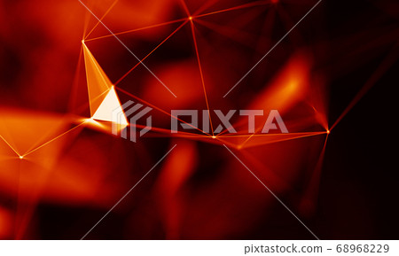 Abstract Red Geometrical Background .... - Stock Illustration [68968229 ...