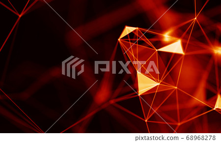 Abstract Red Geometrical Background .... - Stock Illustration [68968278 ...