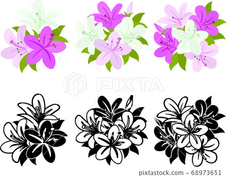 Cute azalea icon - Stock Illustration [68973651] - PIXTA