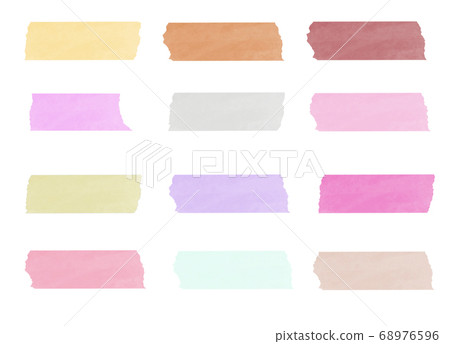 Masking tape decoration paper tape cut out - Stock Illustration ...