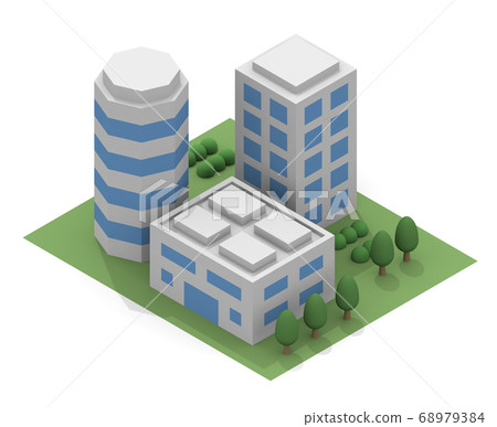 The buildings line up. Urban landscape.... - Stock Illustration ...