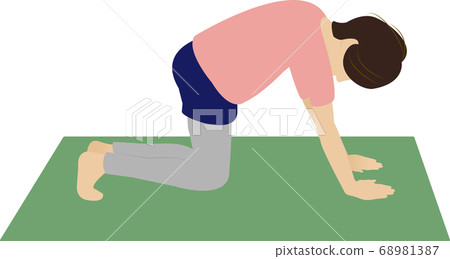 Yoga pose 19 - Stock Illustration [68981387] - PIXTA
