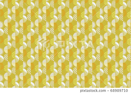 Modern yellow pattern with a Japanese taste... - Stock Illustration ...
