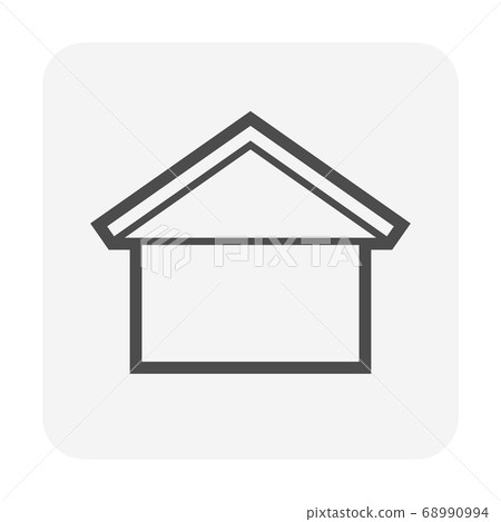 Roof shape for house vector icon design. - Stock Illustration [68990994 ...