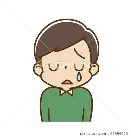 Sad young man daddy - Stock Illustration [68994230] - PIXTA