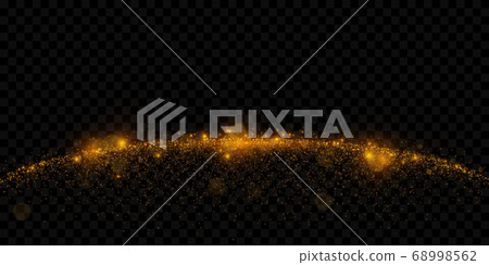 gold, particles, vector - Stock Illustration [68998562] - PIXTA
