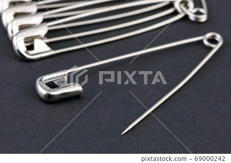 Safety Pin Opened And Closed