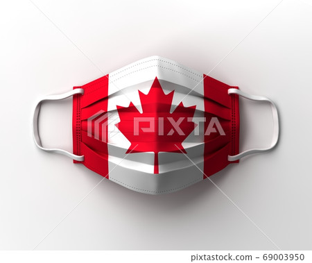 Canadian flag mask - Stock Illustration [69003950] - PIXTA