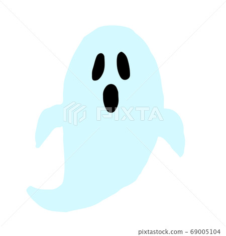 Ghost illustration light blue - Stock Illustration [69005104] - PIXTA