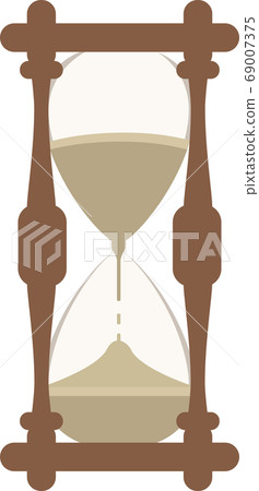 Illustration material hourglass time time glass... - Stock Illustration ...