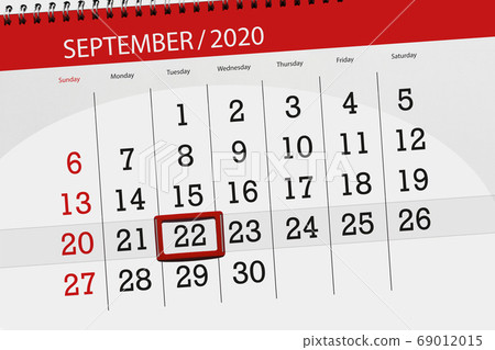 Calendar planner for the month september 2020, - Stock Illustration ...