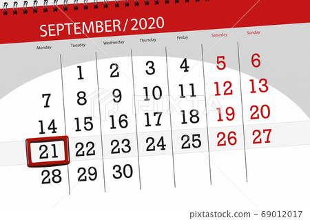 Calendar planner for the month september 2020, - Stock Illustration ...