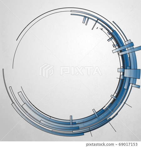 Techno Vector Circle Abstract Background - Stock Illustration [69017153 ...