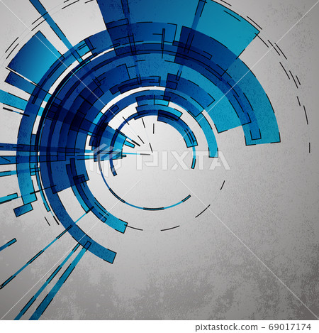 Techno Vector Circle Abstract Background - Stock Illustration [69017174 ...
