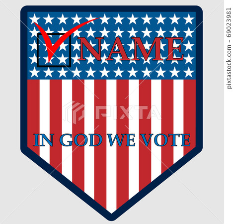 Vote 2020 in USA, banner design. American - Stock Illustration ...