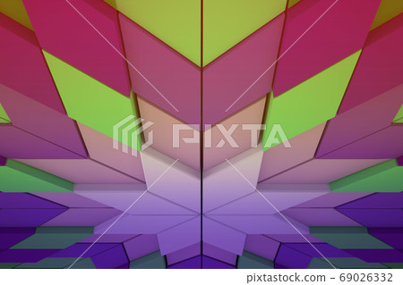 Geometric pattern background material colorful - Stock Illustration ...