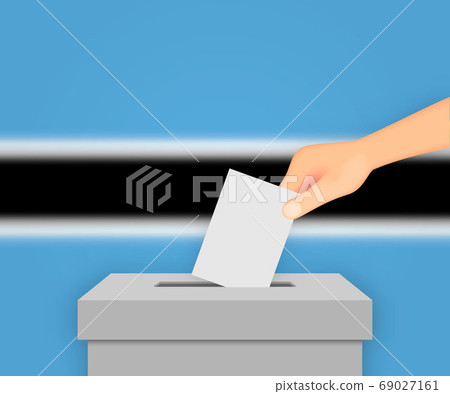 Botswana election banner background. Ballot Box - Stock Illustration ...