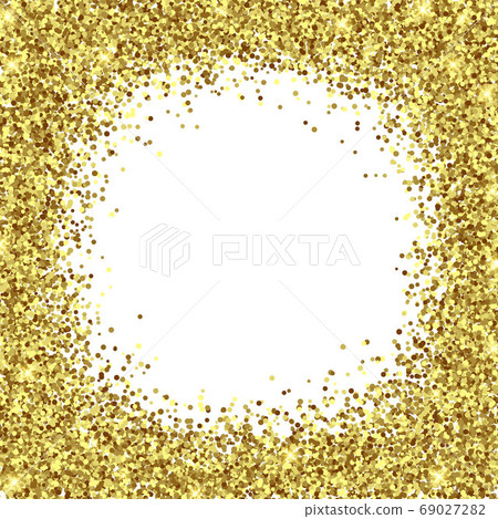 Gold Foil Glitter Texture Isolated Template for - Stock Illustration ...