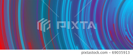 Bright circular lines abstract futuristic tech... - Stock Illustration ...
