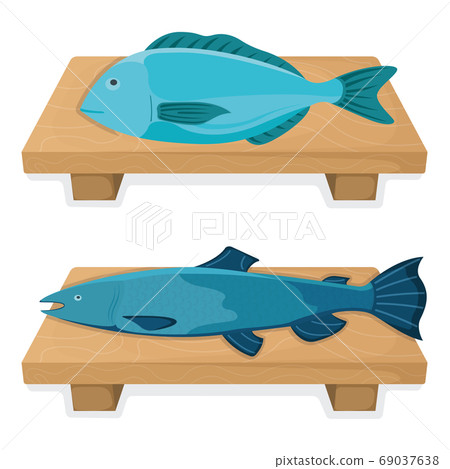 Fresh fish, cartoon style isolated on white,... - Stock Illustration ...