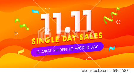 Global Shopping World Day Sale Advertising... - Stock Illustration ...