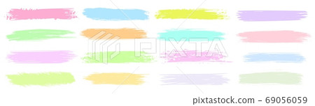 Color highlight line sticker design element set - Stock Illustration ...