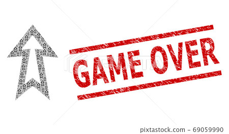 Arrow Up Recursive Composition of Arrow Up... - Stock Illustration ...