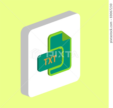 TXT computer symbol - Stock Illustration [69067230] - PIXTA