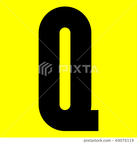 Dark modern font. Trendy alphabet, black vector... - Stock Illustration ...