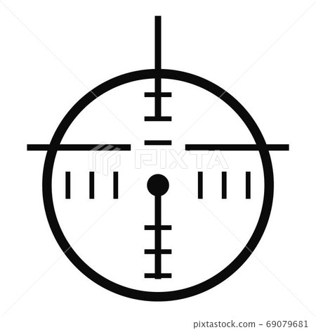 Police radar icon, simple style. - Stock Illustration [69079681] - PIXTA
