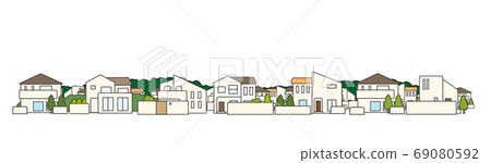Vector illustration of residential area - Stock Illustration [69080592 ...