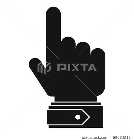 Hand direction icon, simple black style-插圖素材 [69083211] - PIXTA圖庫