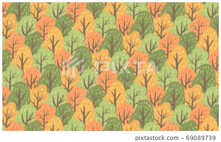 Forest background pattern - Stock Illustration [69089739] - PIXTA