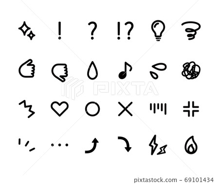 A set of emoji icons for emotions and... - Stock Illustration [69101434 ...