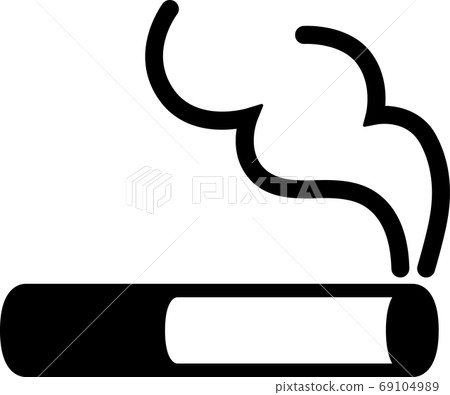 Tobacco (smoking area) pictogram (outline ver.) - Stock Illustration ...