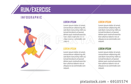 Infographic of run exercise vector - Stock Illustration [69105574] - PIXTA