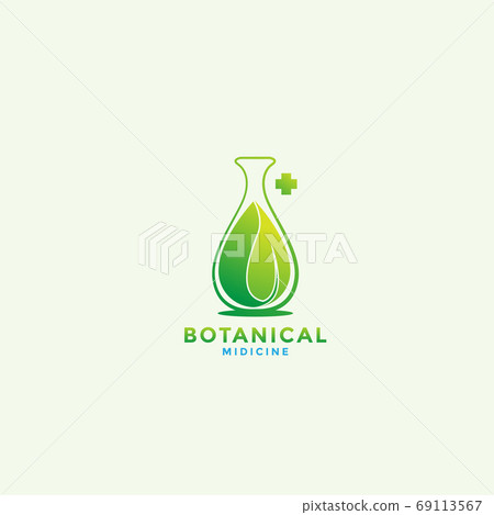 green retort medicine logo design vector - Stock Illustration [69113567 ...