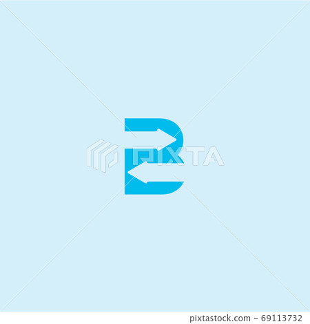 b for barter logo design template - Stock Illustration [69113732] - PIXTA