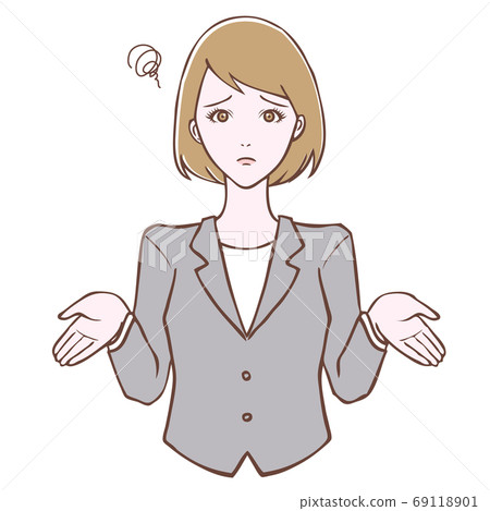 Illustration of a disappointed pose of a young... - Stock Illustration ...