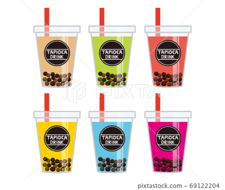 Vector illustration of tapioca drink - Stock Illustration [69122204 ...