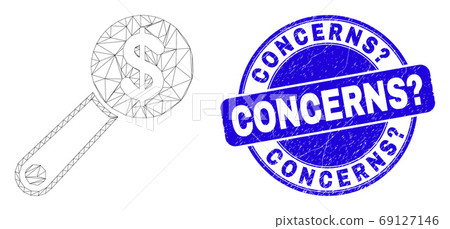 Blue Scratched Concerns? Seal and Web Mesh...-插圖素材 [69127146] - PIXTA圖庫