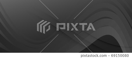 Gray Digital Background. Flow 3d Elements. Vivid - Stock Illustration ...