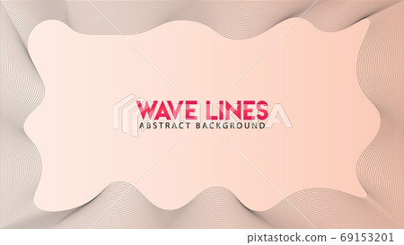 Abstract Wave Line Background Design Vector,... - Stock Illustration ...
